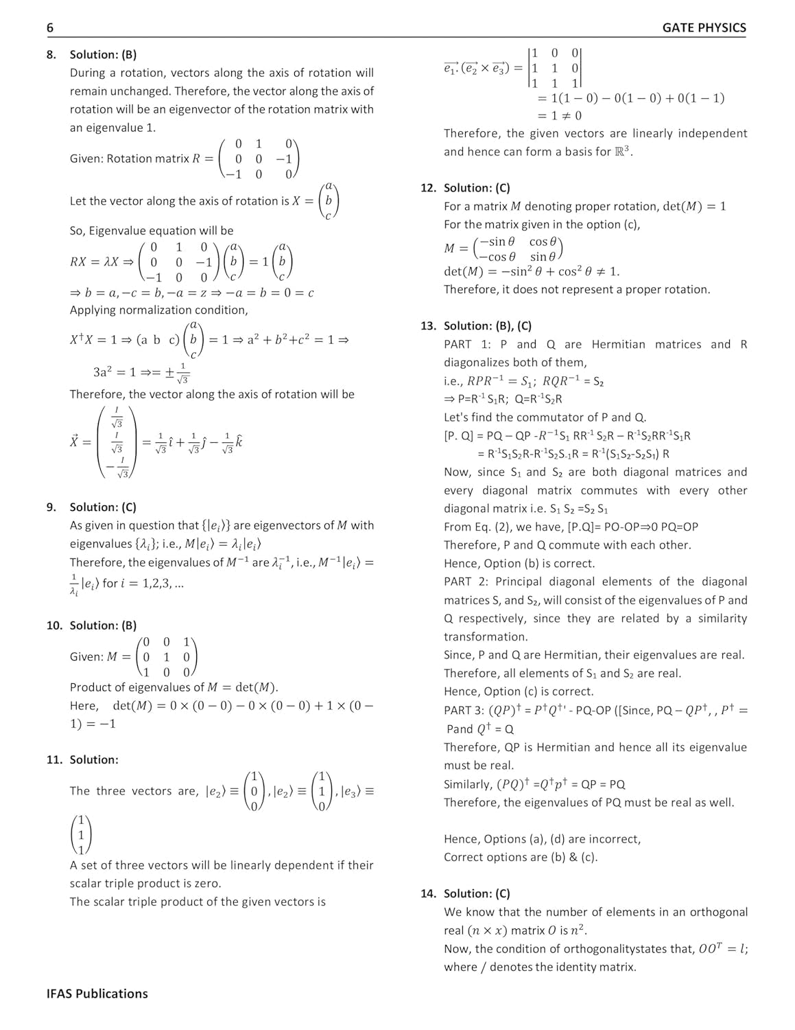 GATE Physics PYQ Book - Previous Year Solved Papers 2026 (2011 to 2024 ...